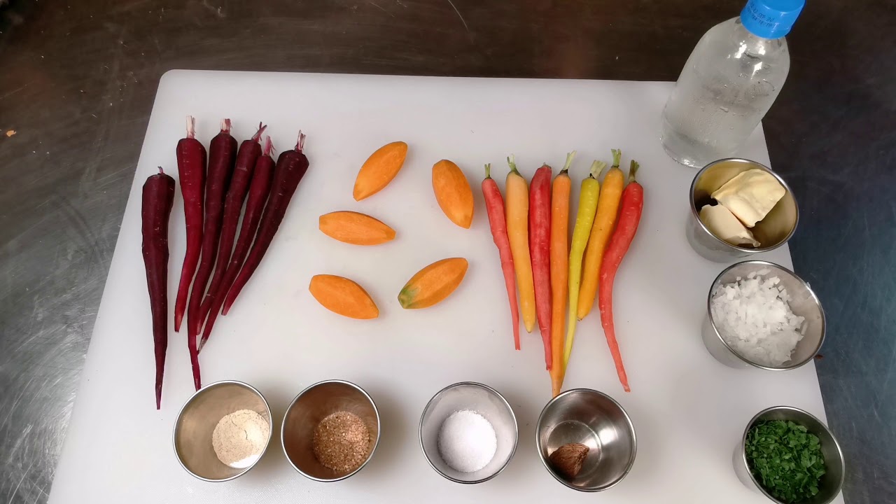 Culinary Cooking Technique for how to prepare glazed Vichy Carrots ...