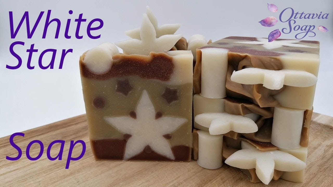 White Star Soap With Cocoa powder, Aloe Vera juice and Green Clay - YouTube