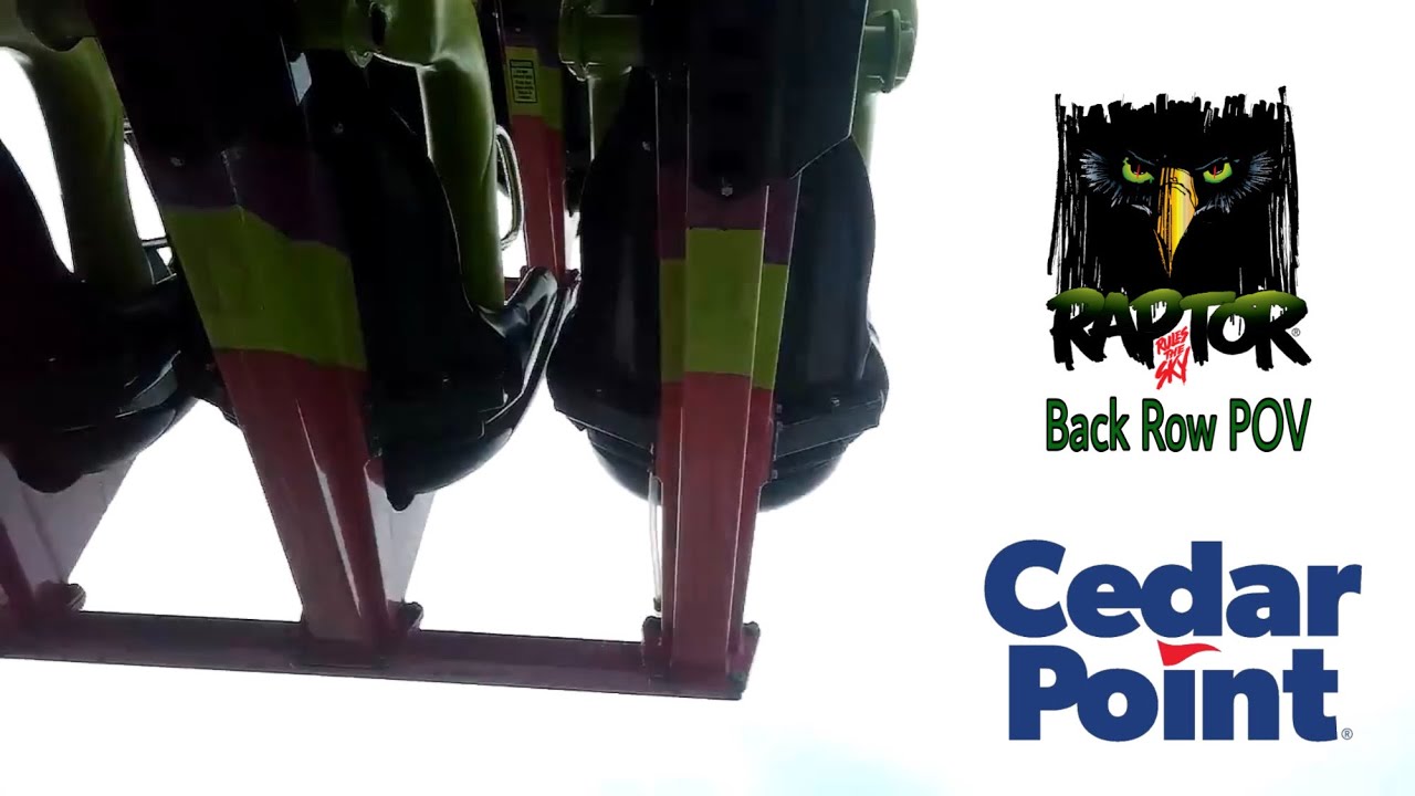 Raptor Intense Inverted Roller Coaster Back Row POV September 2021 ...