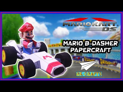 Mario Kart DS | Mario B-Dasher Papercraft - YouTube