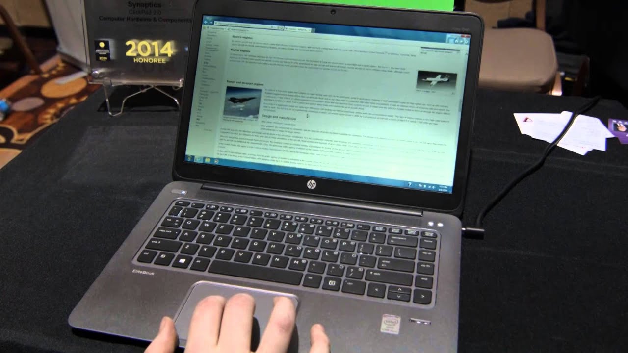 New Touch-pad Technologies from synaptics - CES 2014 - YouTube