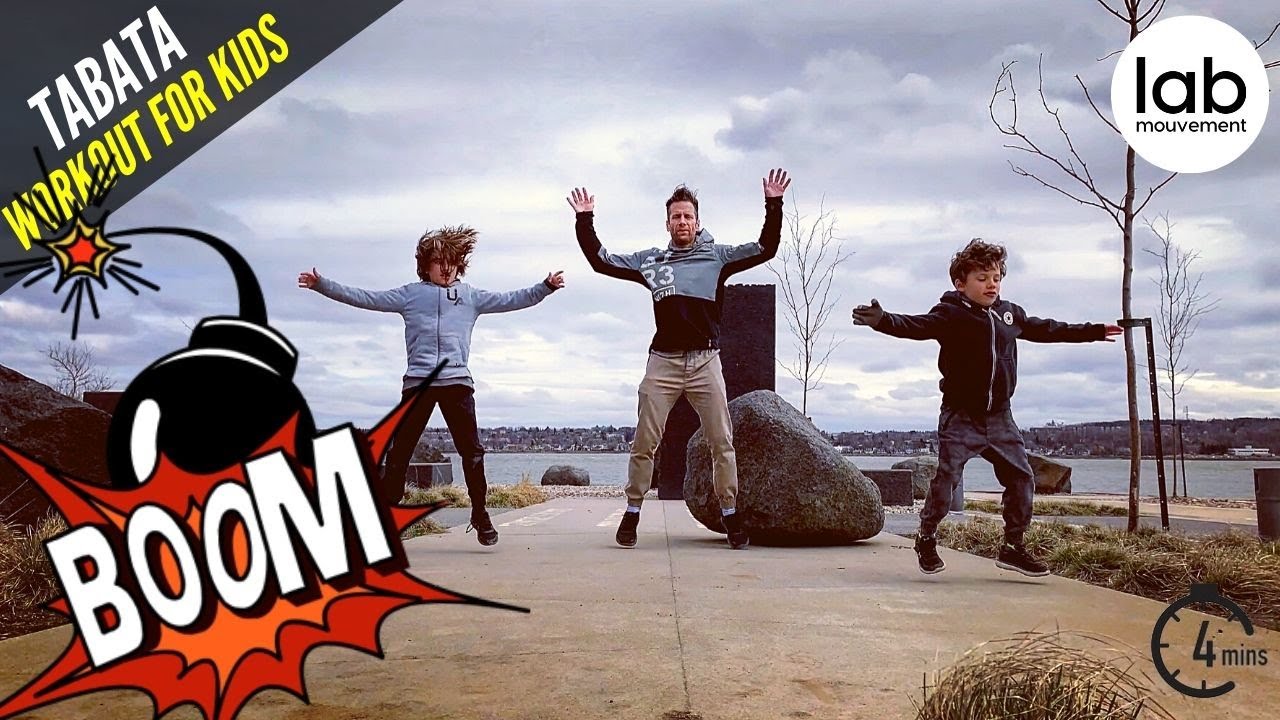 Entraînement pour enfant Hiit #16 /Kids tabata/home workout/ Family ...