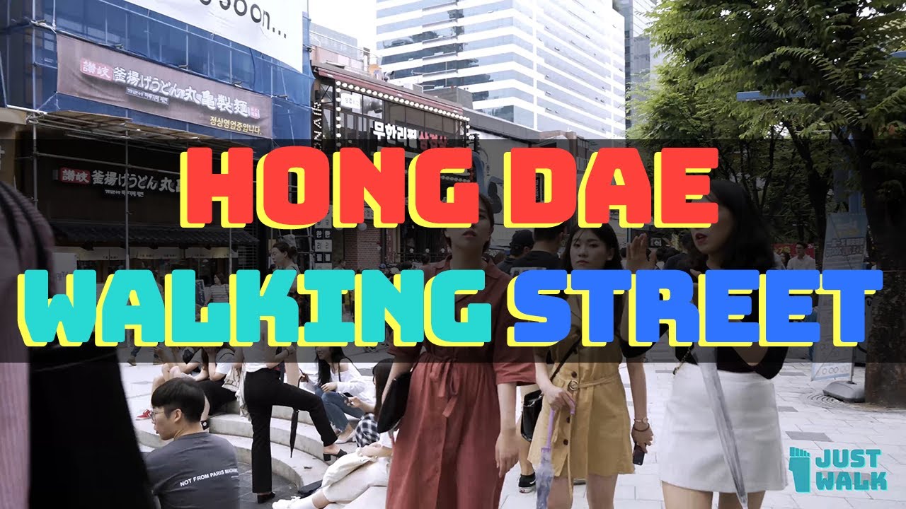 4k hongdae walking street - YouTube