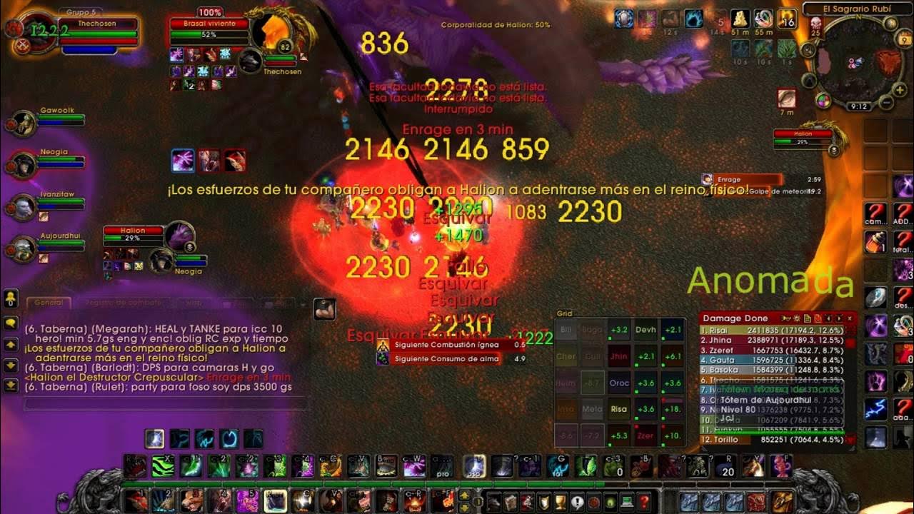 Sagrario Rubí 25H ( Halion ) - Old legends - WowRean - Naerzone ( Druida Feral - Anomada ) - YouTube