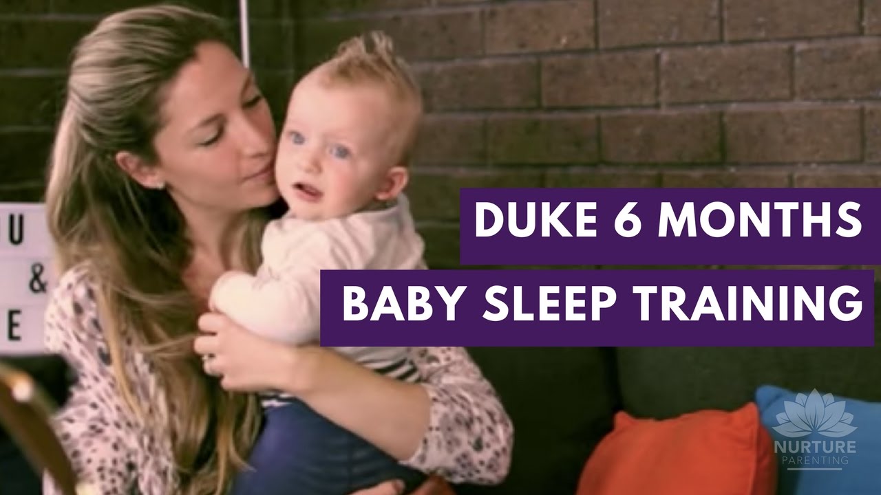Baby sleep training - Emma & Duke 7 months - YouTube