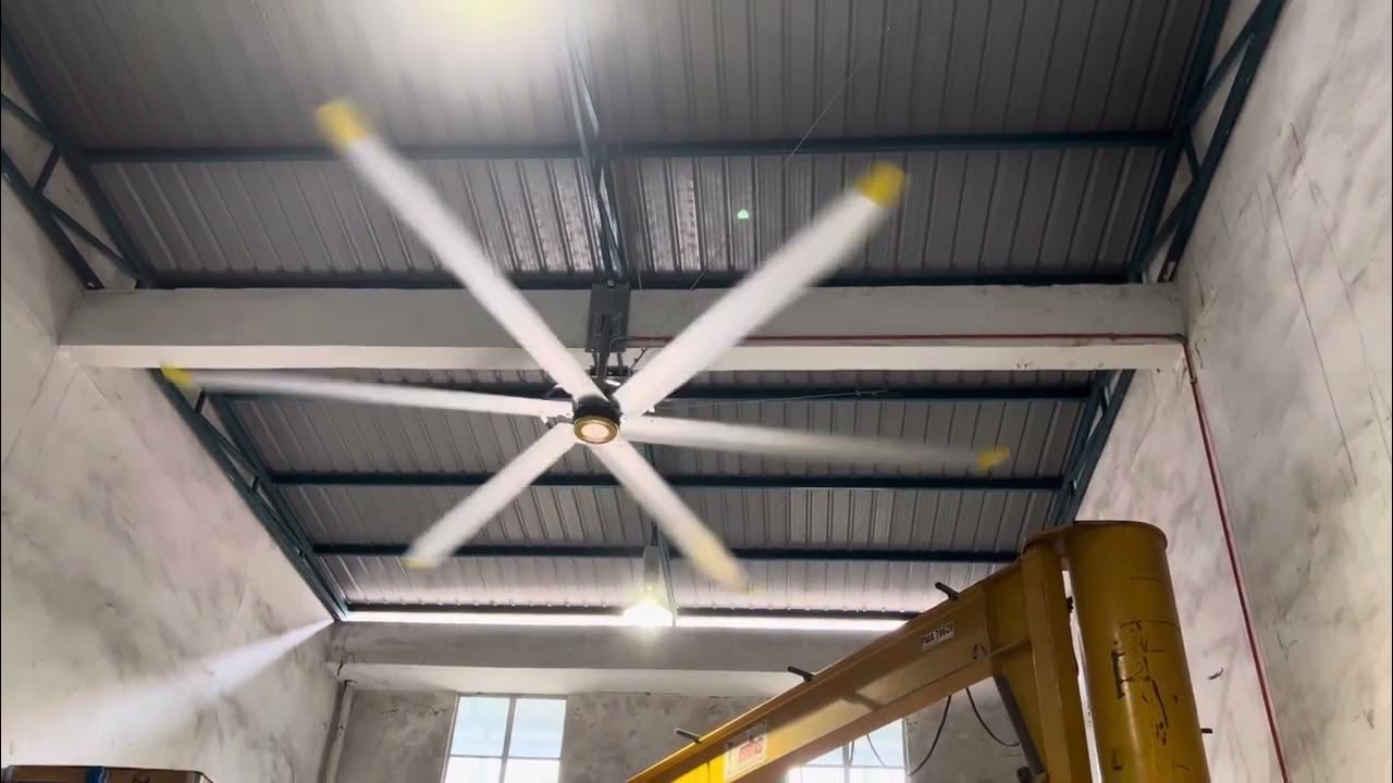 HVLS Fan Installation by Gigamate - YouTube