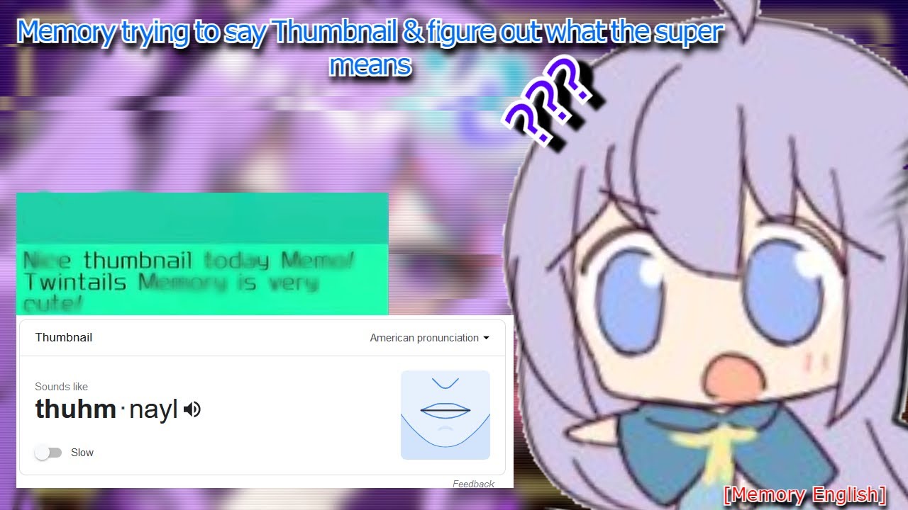 vtuber utakata memory trying to say thumbnail & figure out what the ...