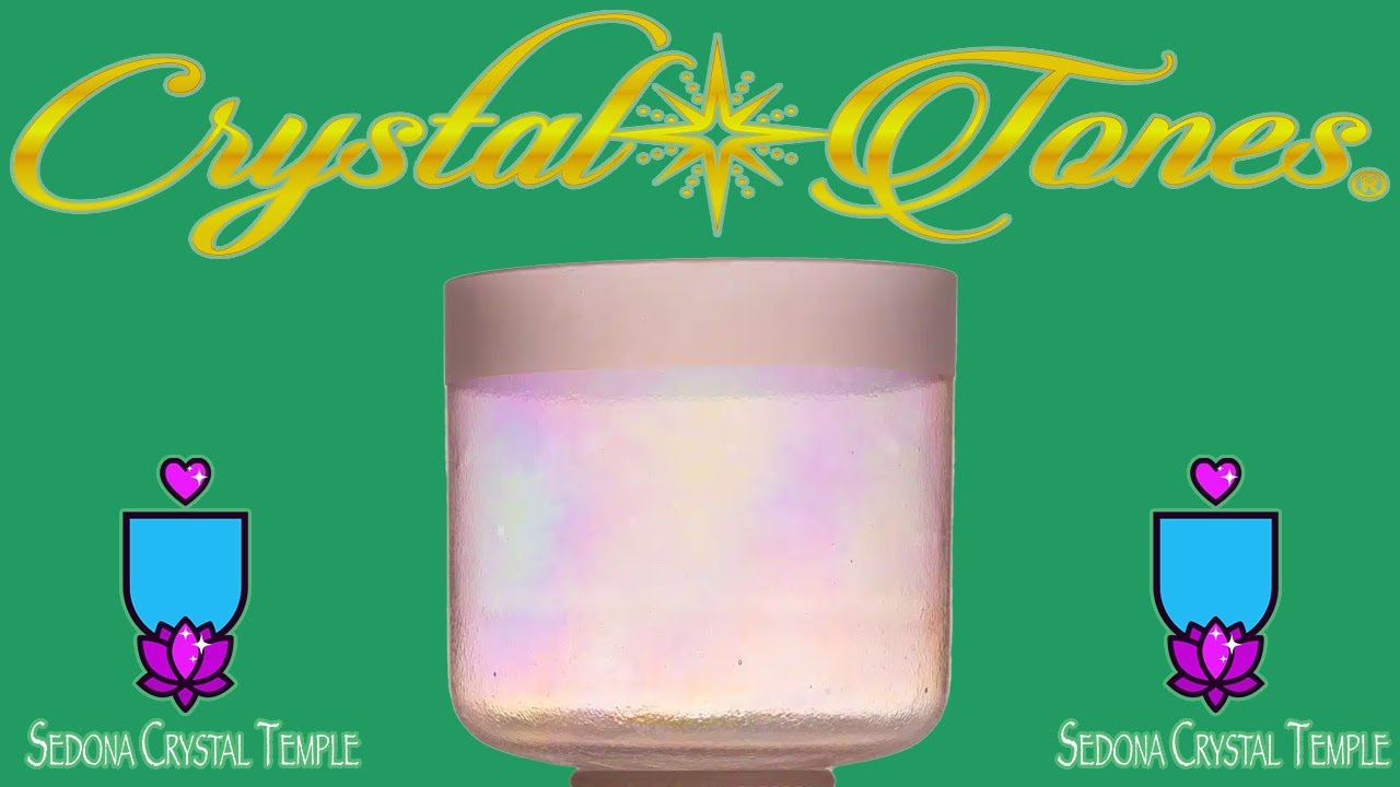Crystal Tones Alchemy Crystal Singing bowl | Platinum with Frosted Rim ...