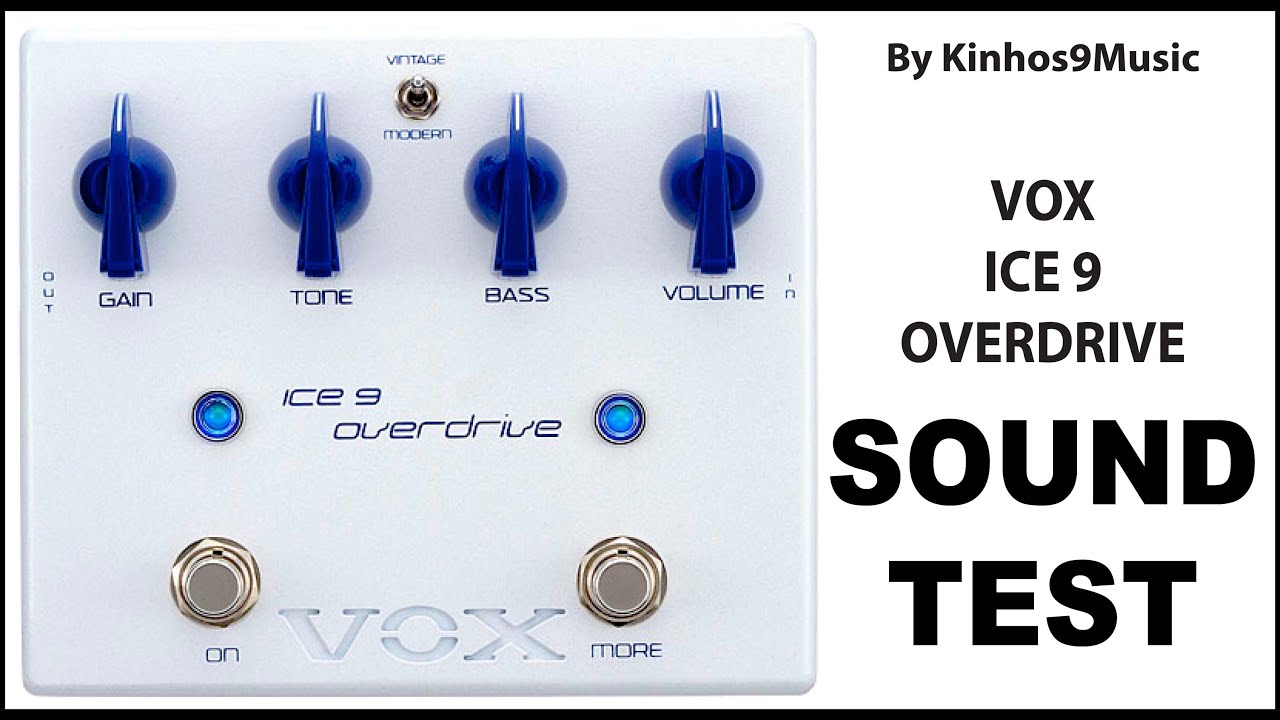 OverDrive Pedal by Vox Ice9 Review - YouTube