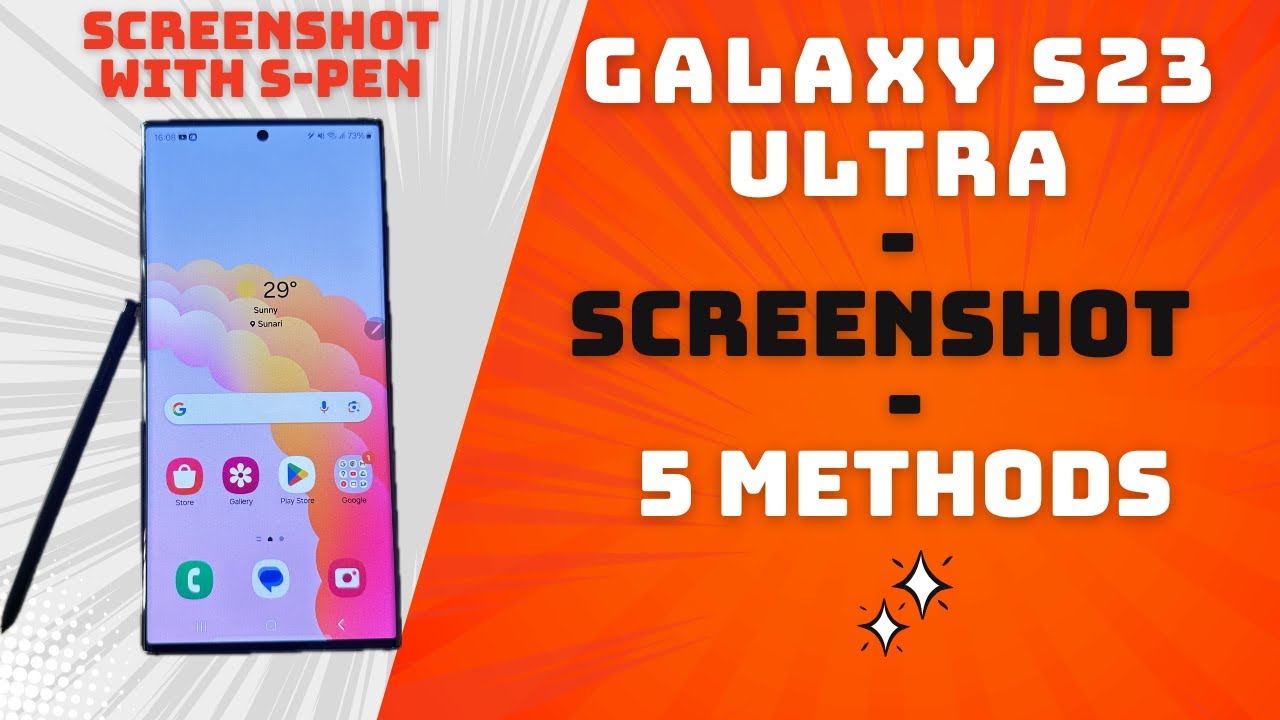 How To Take A Screenshot On Samsung Galaxy S23 Ultra 5 Ways Youtube