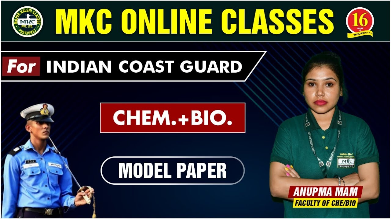 ICG Model Paper | Chemistry And Biology | Science for Airforce, Navy ...