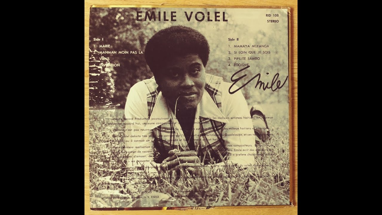 Emile Volel – "Marie" 70's Compas & Zouk Haitian Soul Full Album - YouTube