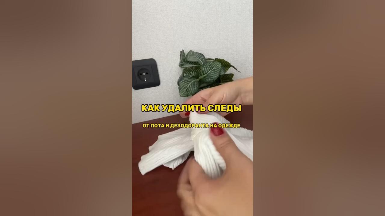 КАК УДАЛИТЬ СЛЕДЫ ОТ ПОТА И ДЕЗОДОРАНТА НА ОДЕЖДЕ - YouTube