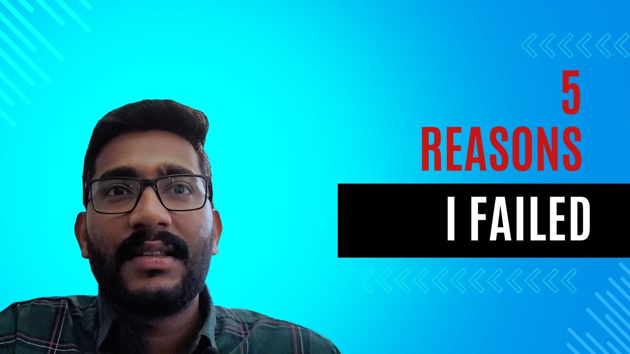 Top 5 Reasons I Failed With My Youtube Channel / Youtube Failure ...