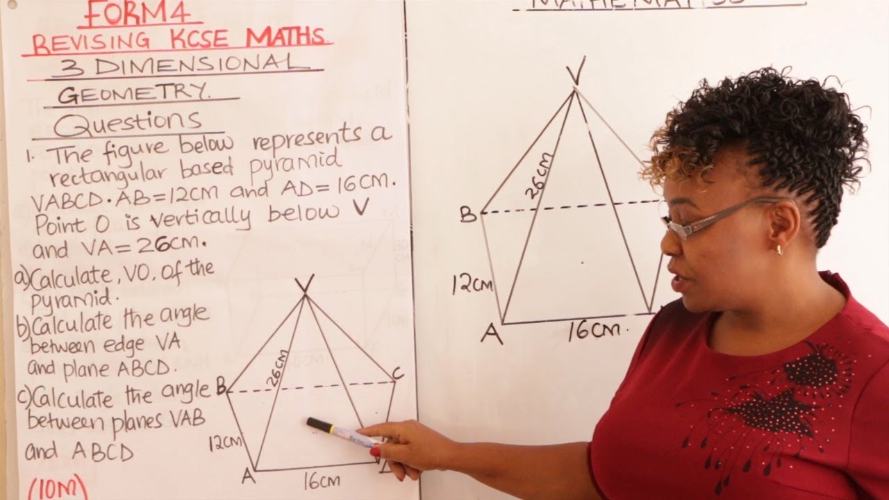 REVISING KCSE MATHS: FORM 4 3 -DIMENSIONAL GEOMETRY - YouTube