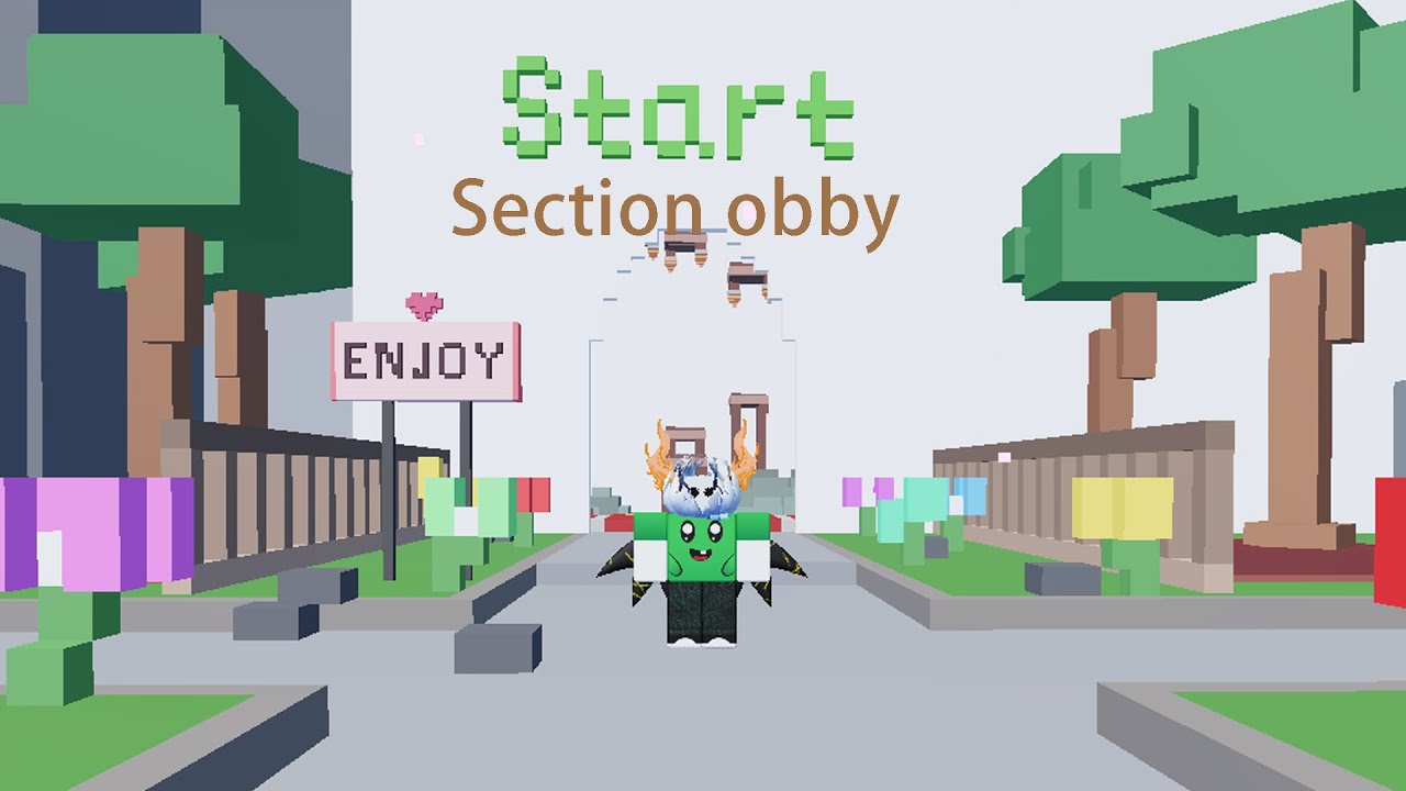 Jugando section obby - YouTube