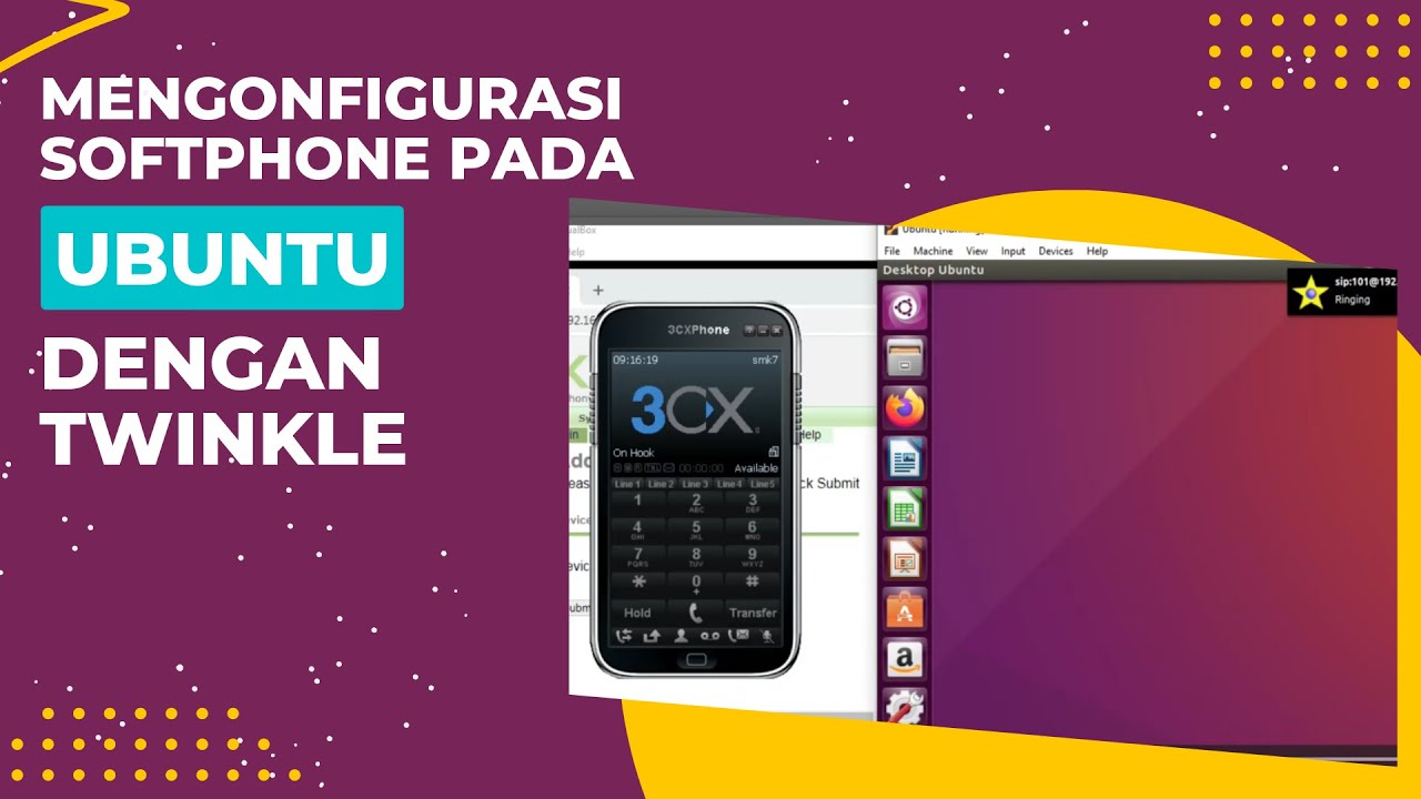 CARA MENGONFIGURASI SOFTPHONE PADA UBUNTU DENGAN TWINKLE - YouTube