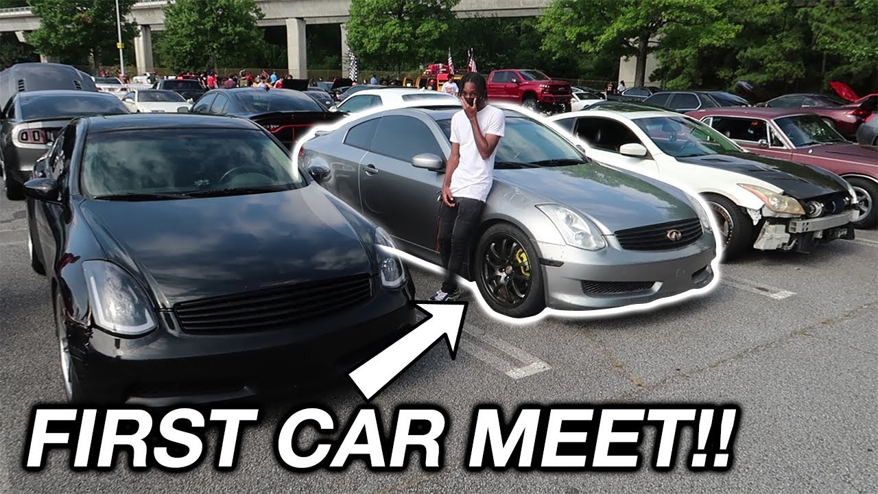 My G35's FIRST Car Meet!! - YouTube