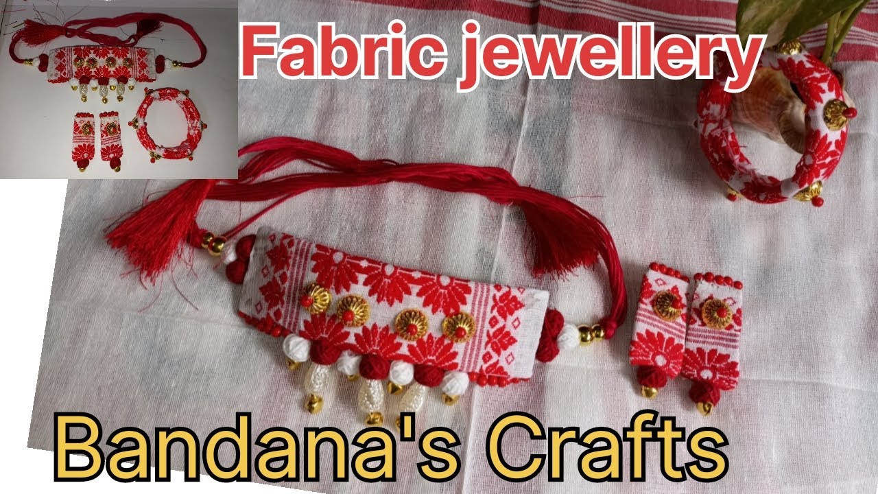 Easy fabric jewellery making @ - YouTube