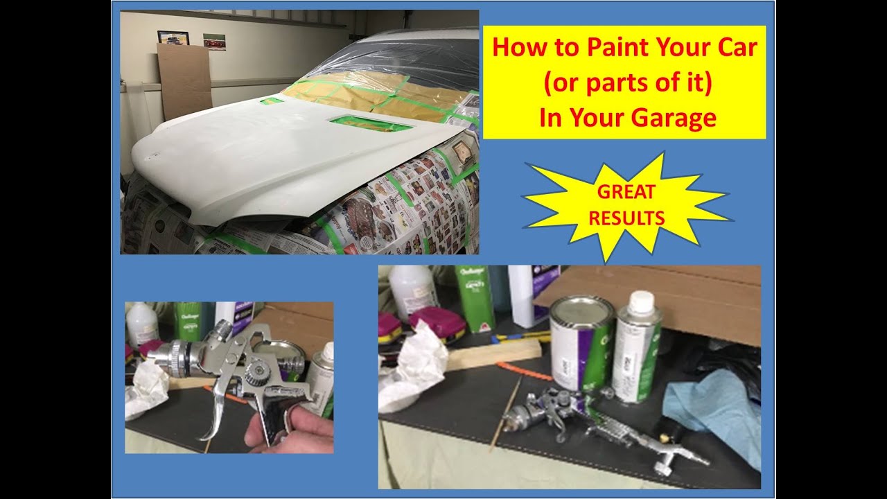 How to paint your car (or part of it) in your garage - YouTube