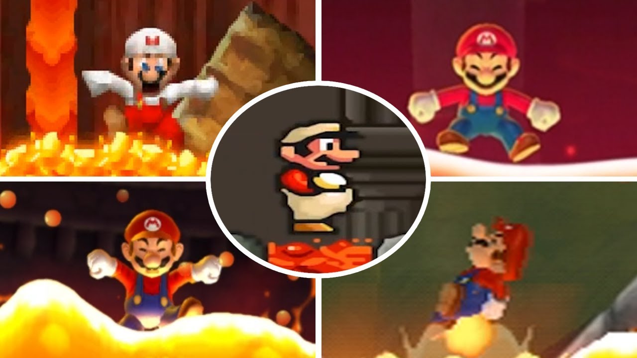 Evolution of - Lava Level in Super Mario 2D Jump'n'Runs - YouTube