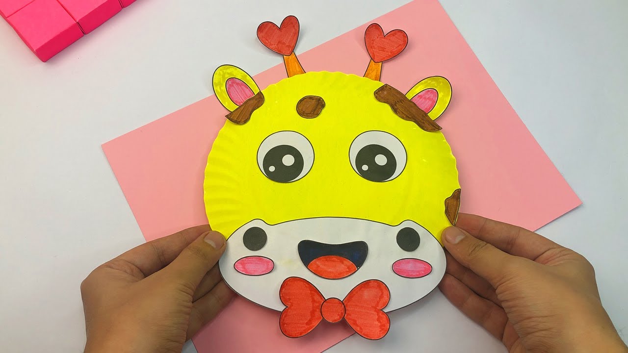 Valentine's Giraffe Craft | Paper Plate Valentine Craft Ideas For ...