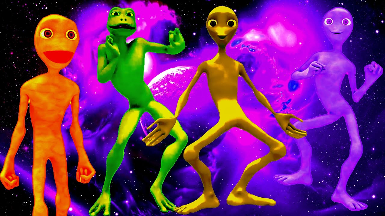 Cosmic Dance Showdown: Alien Groups Face Off in the Purple Galaxy! 💃👽🌟 ...