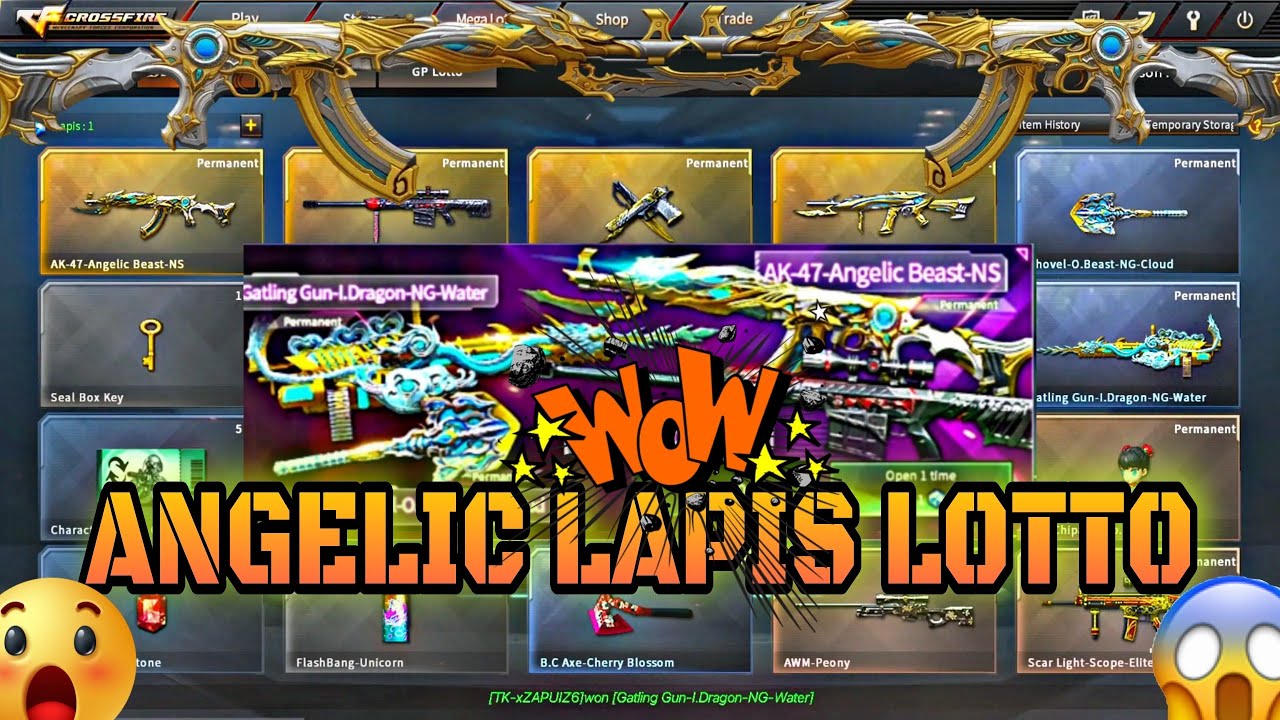 SPINNING AK47-Angelic Beast/ New Lapis Lotto Event|CrossFire ...