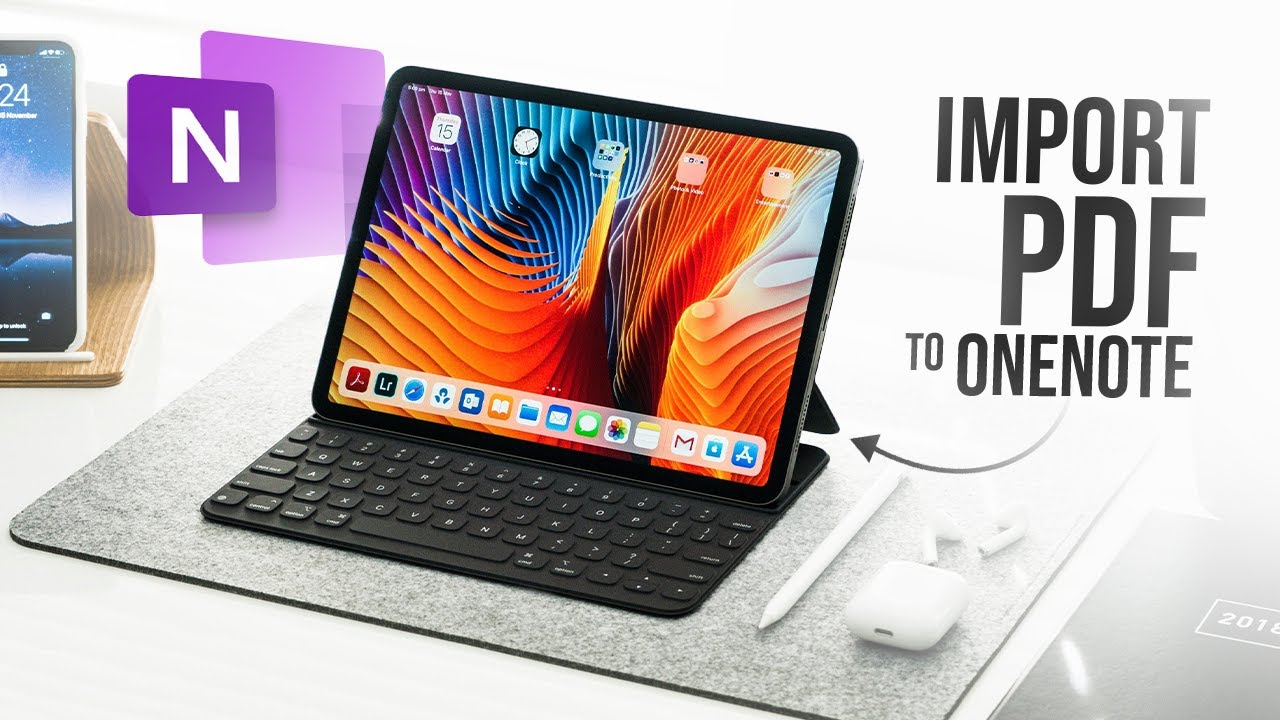 How to Import PDF in OneNote iPad (tutorial) - YouTube