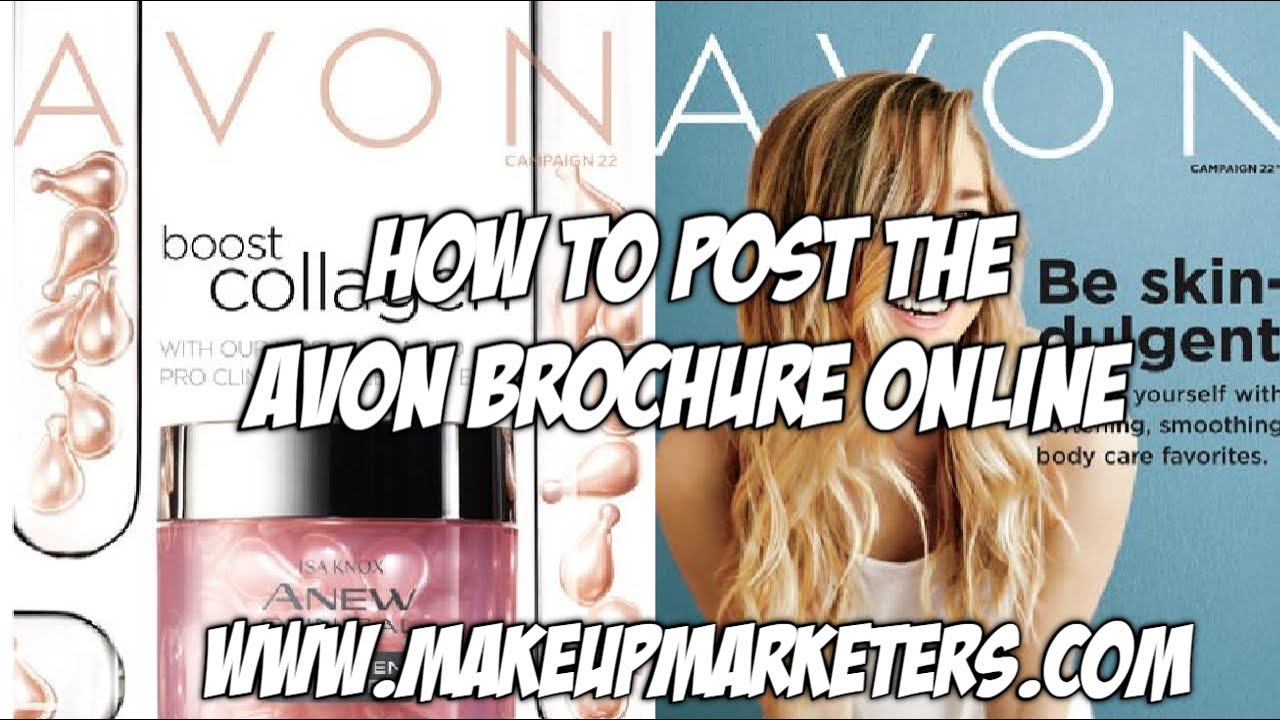 How to Post the Avon Brochure Online - YouTube