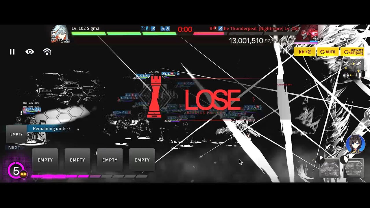 COUNTER SIDE SEA : Test Damage Britra Raid Boss Level 150 - Raid Boss ...