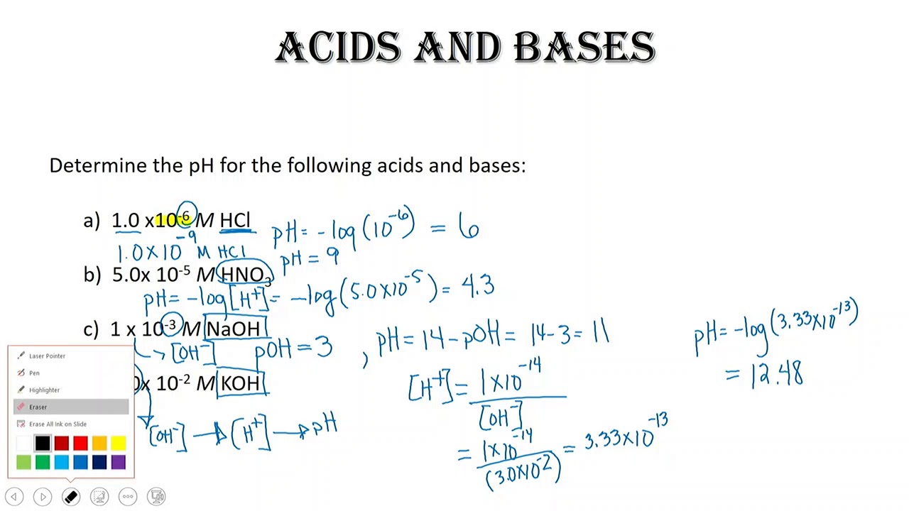 pH Calculations - YouTube