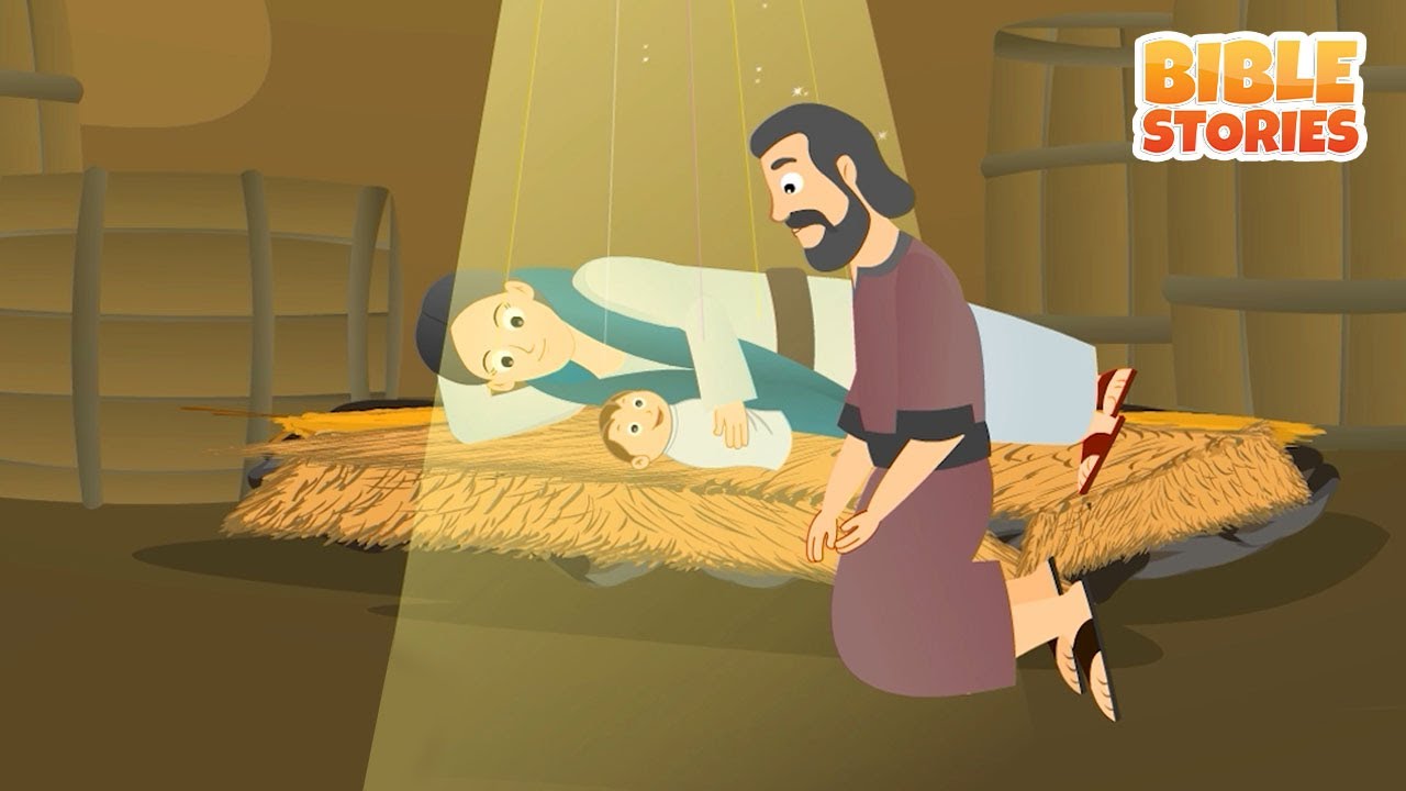 The Birth of Jesus Christ | Bible Stories for kids #bibletalesforkids ...