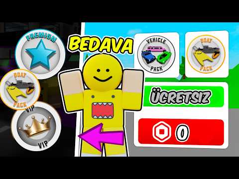 BROOKHAVEN’DA TÜM GAMEPASS’LERİ NASIL BEDAVA ALDIM!? 😱 Premium & VIP