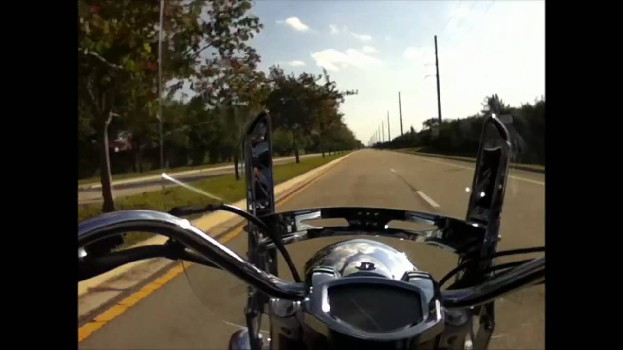 Chest mounted motorcycle ride.. - YouTube