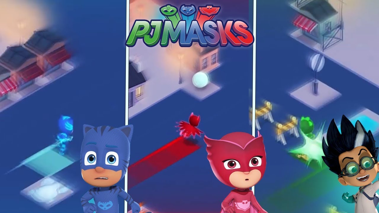 PJ Masks: Super City Run - Cat boy and Owlette vs Romeo - YouTube