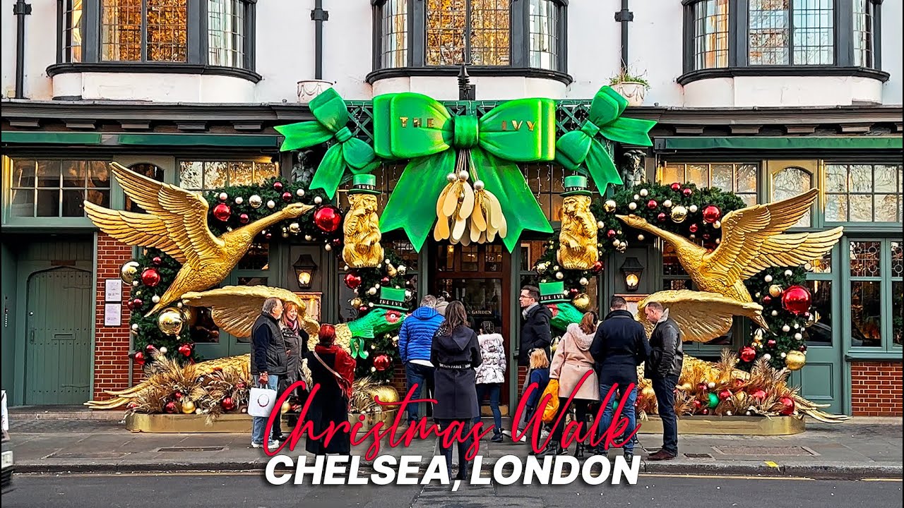 Christmas walk in London's Chelsea 🎄 King's Road and Duke of York ...