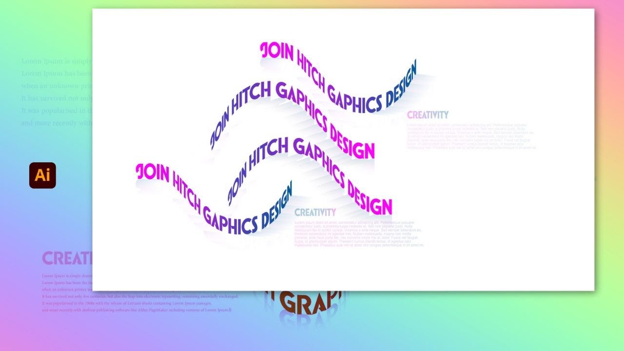 Typography Poster Design in Adobe Illustrator 2025 | Creative ...