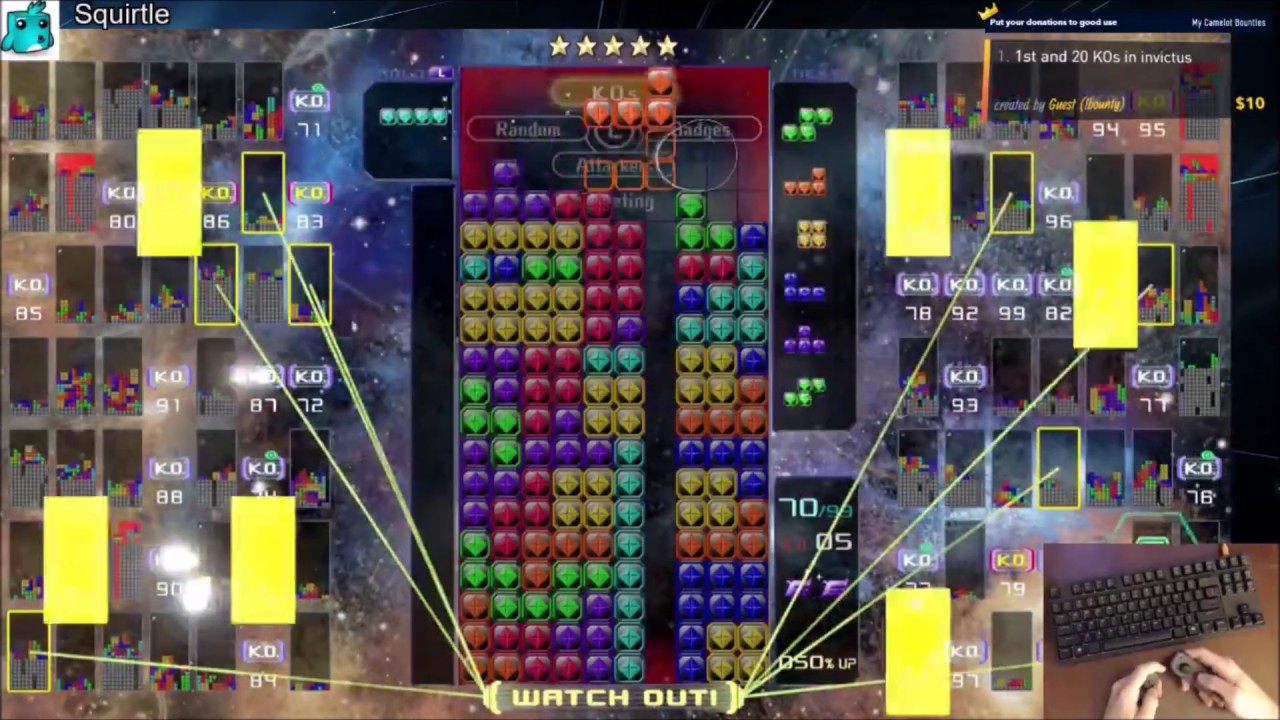 Tetris 99 2.0 Update Galaxy Theme - YouTube