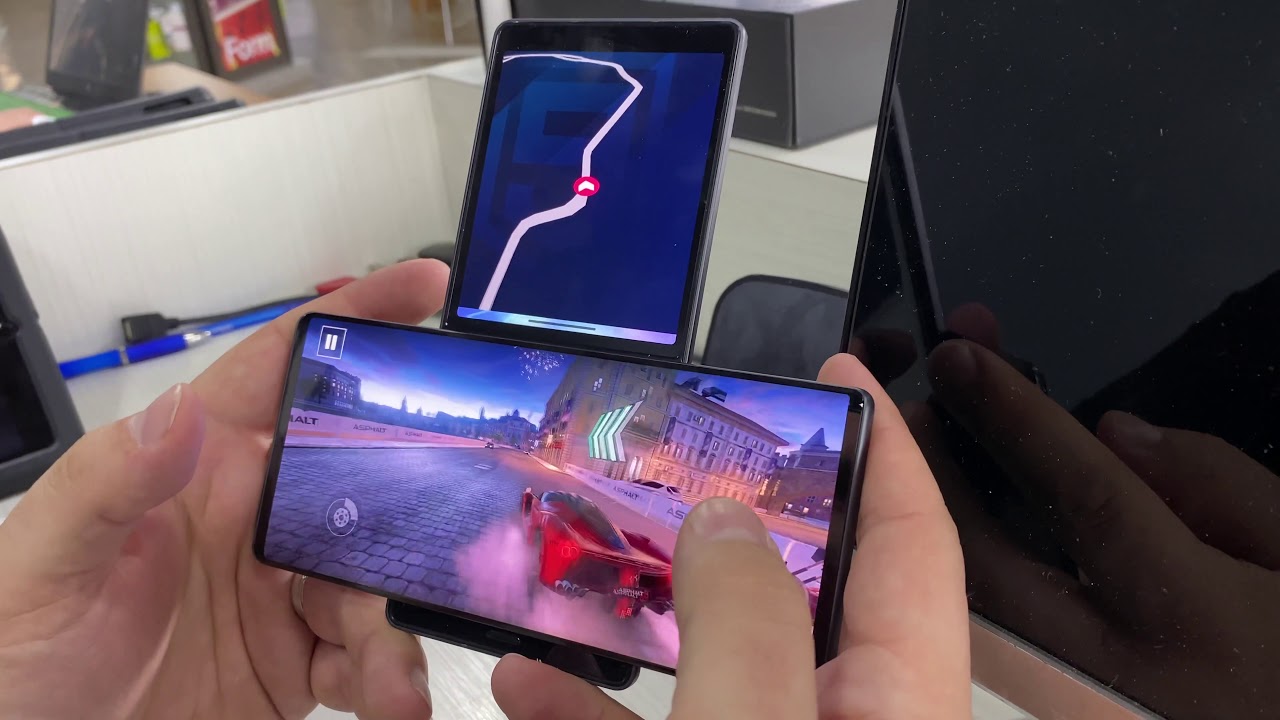 Gaming on the LG Wing - YouTube