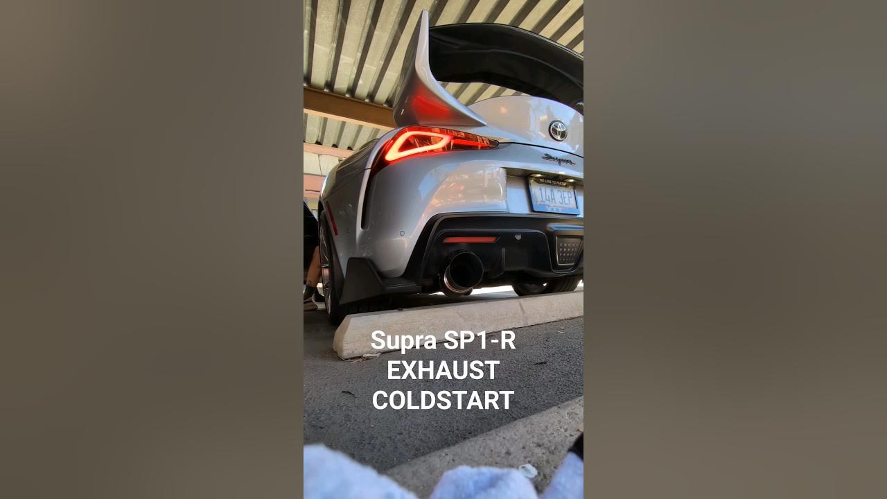 MK5 Supra SP1-R EXHAUST COLD START 🔥💨💨 #supra #a90 #mk5 #coldstart #supra #sp1r - YouTube