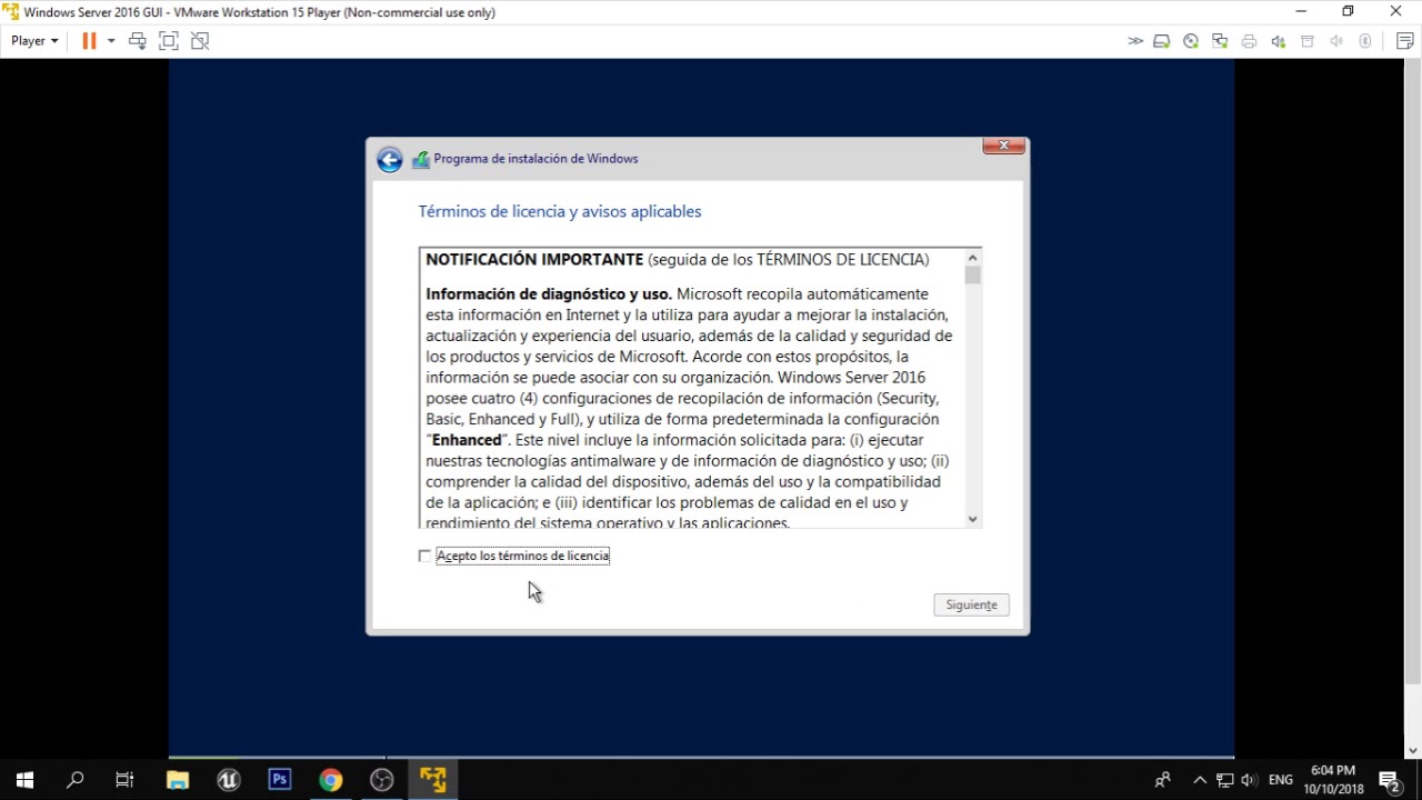 Como Instalar Windows Server 2018 En VMware - YouTube