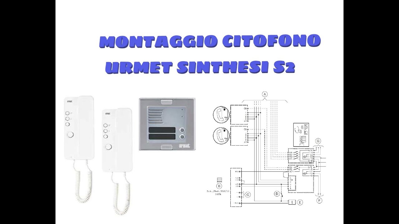 Citofono Urmet Kit 1150/302 Sinthesi S2 (MONTAGGIO) - YouTube