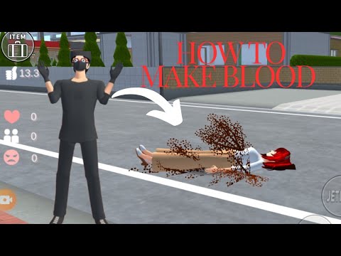 How to make blood in sakura school simulator #viraltrend #animation ...