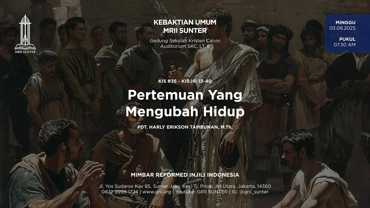 Kebaktian Umum Minggu MRII Sunter 3 Agustus 2025, Pk 7:30 - YouTube