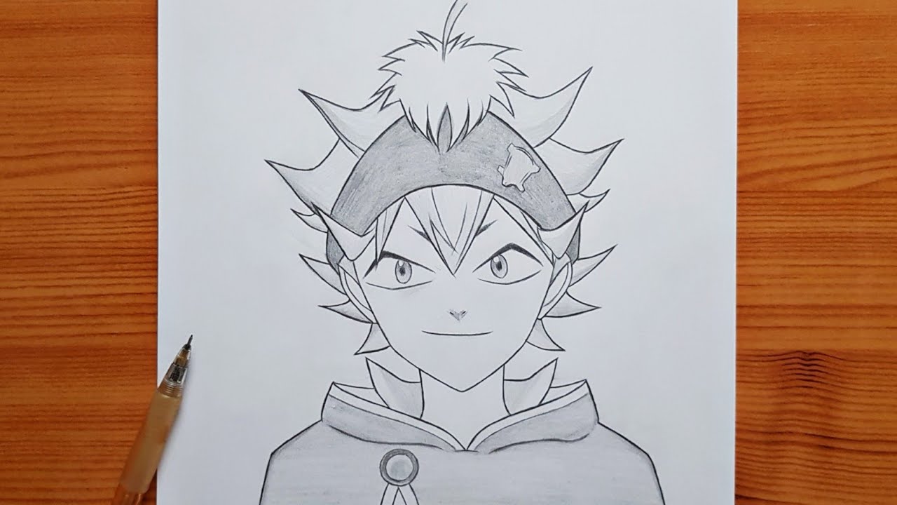 how to draw Asta | Asta step by step | easy tutorial - YouTube