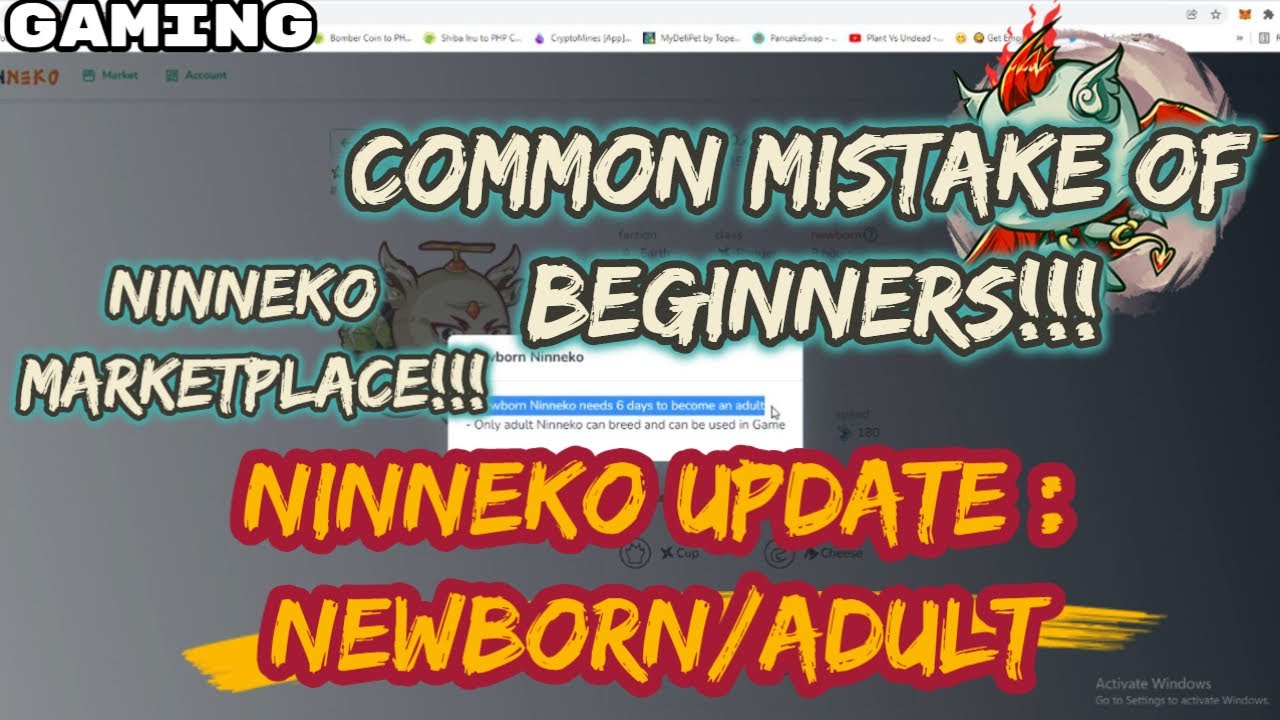 NINNEKO GUIDE | UPDATE IN MARKETPLACE - NEWBORN / ADULT OPTION ...