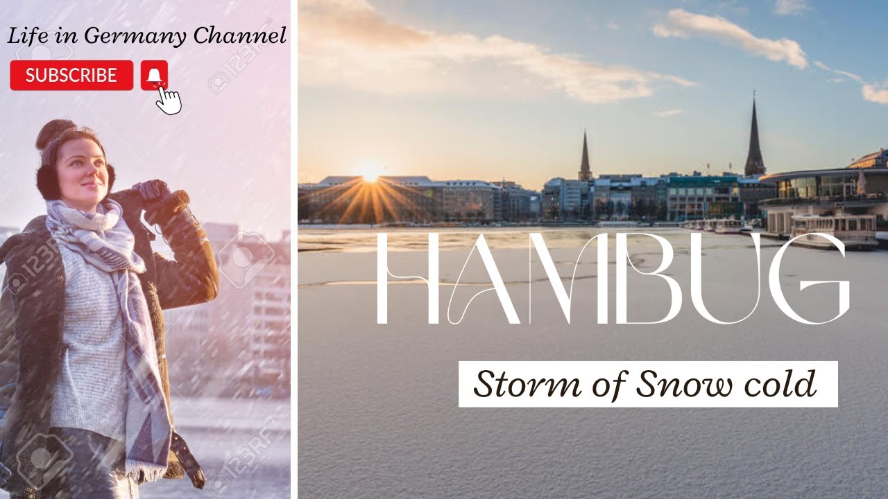 Schneesturm und Kälte in Hamburg | Storm of Snow and cold in Hamburg - YouTube