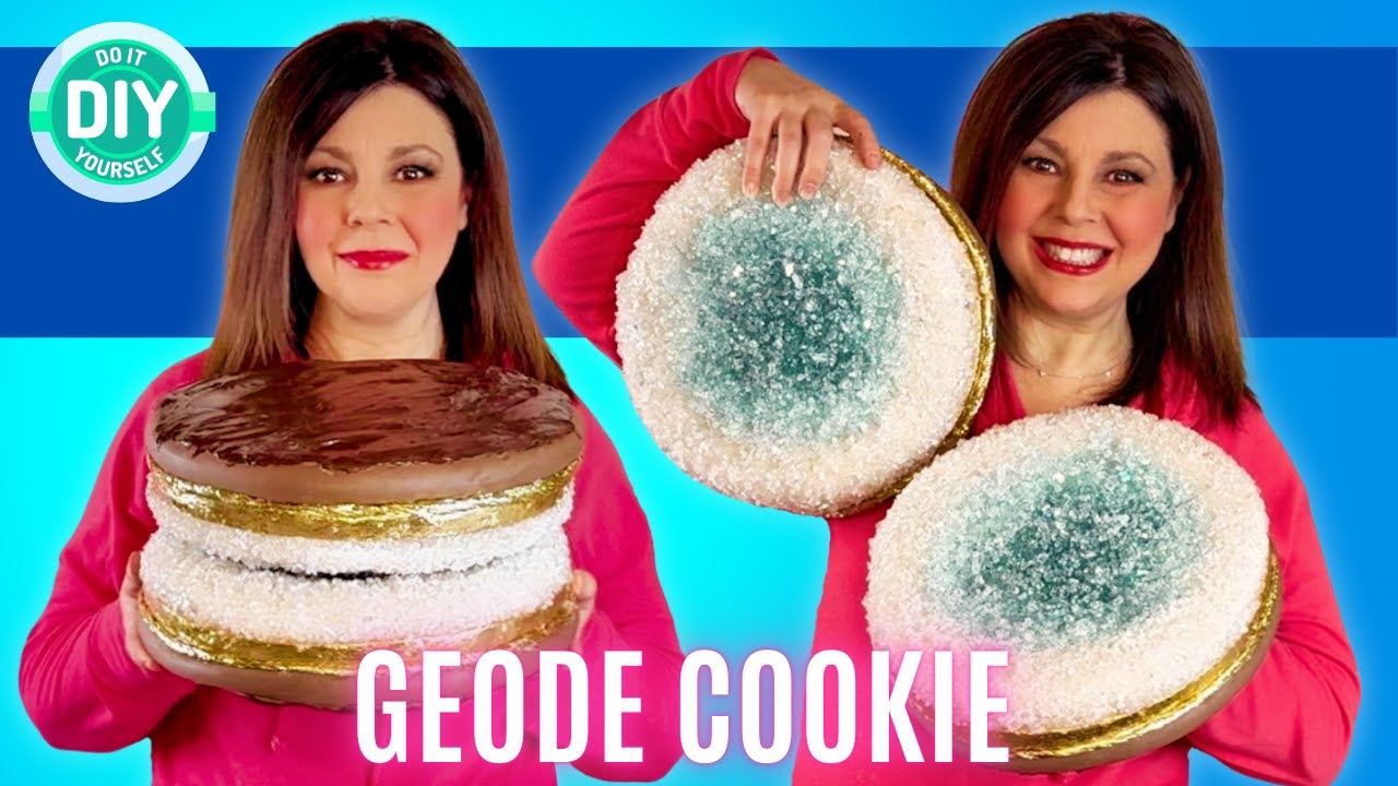 How To Make A Geode Crystal Fake Cookie | The Fake Bake Diaries - YouTube