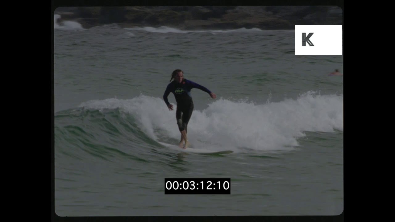 Surfing in Sydney Harbour, Sunny Beach, 1990s Australia, HD - YouTube